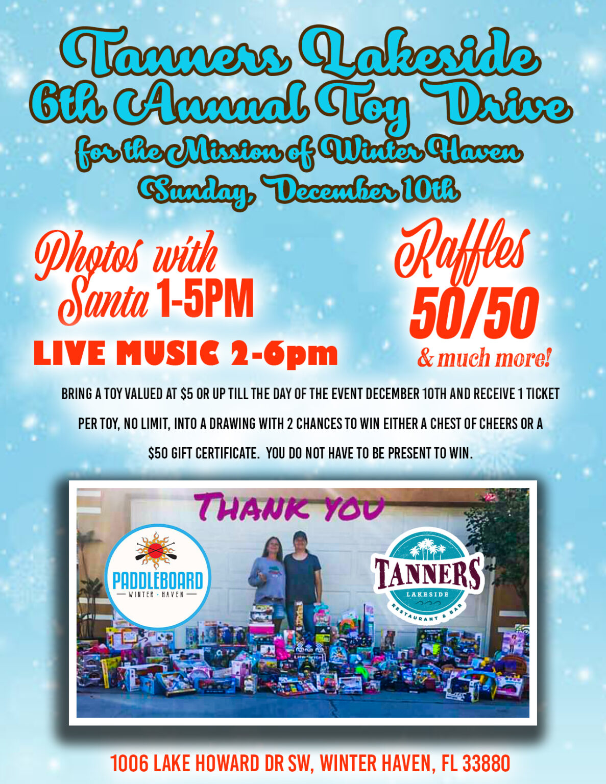 Tanners Lakeside | Restaurant and Bar in Winter Haven, FL | 1006 South ...